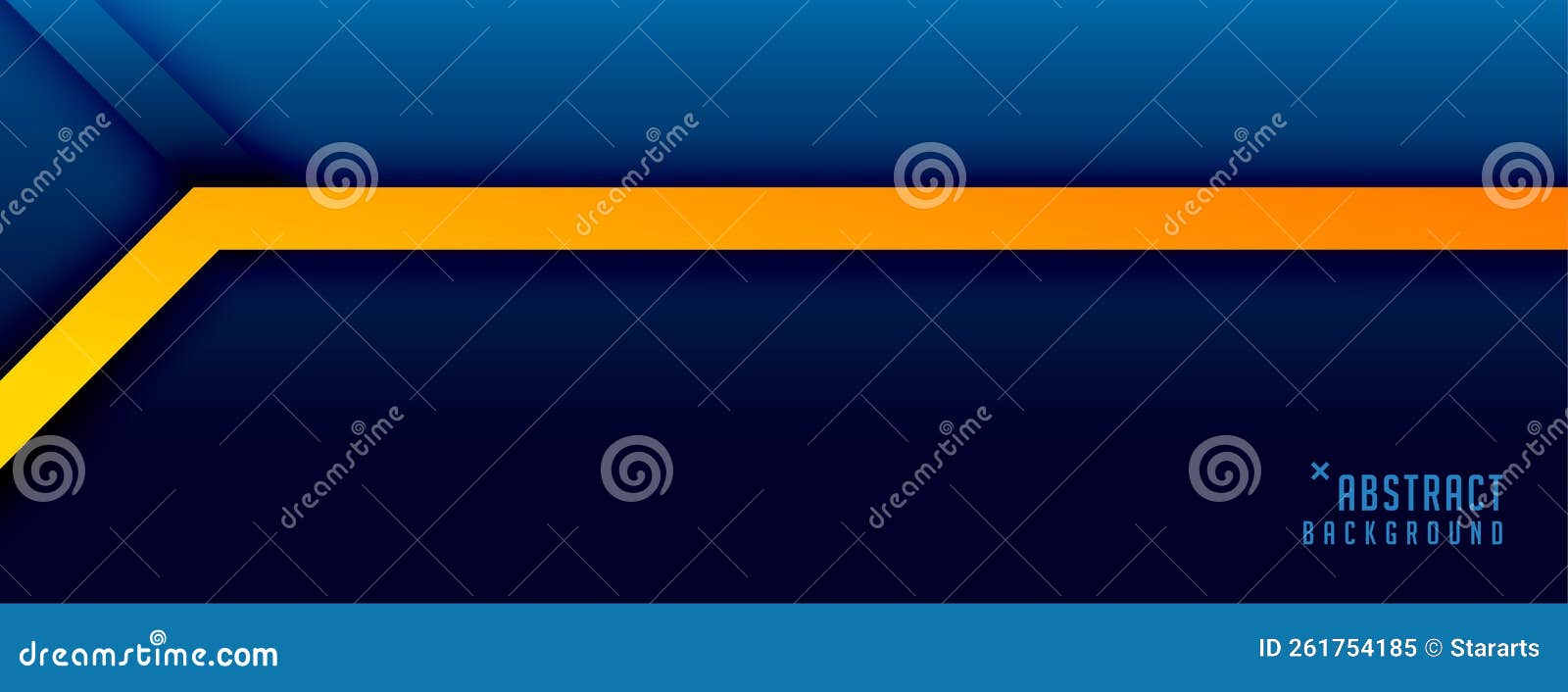 Abstract Dark Blue Background with Yellow Stripe Design Stock Vector ...