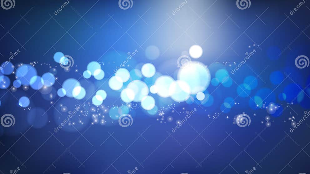 Abstract Dark Blue Blurred Lights Background Stock Vector - Illustration of lights, shiny: 165136704