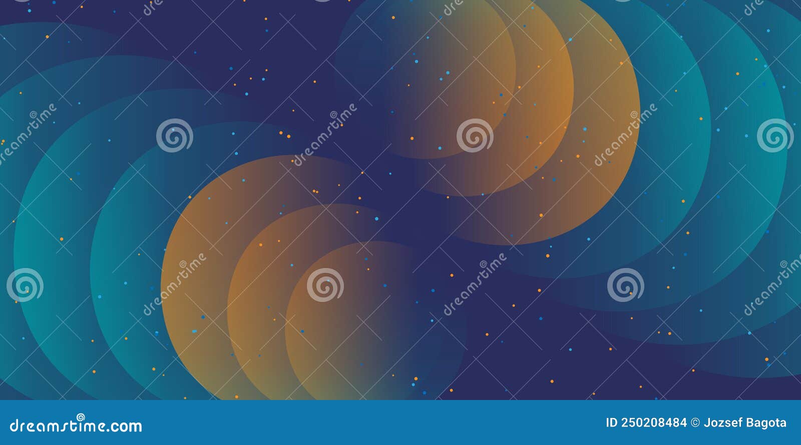 Abstract Dark Blue and Brown Twisted Wavy Bubbly Round 3D Geometric ...