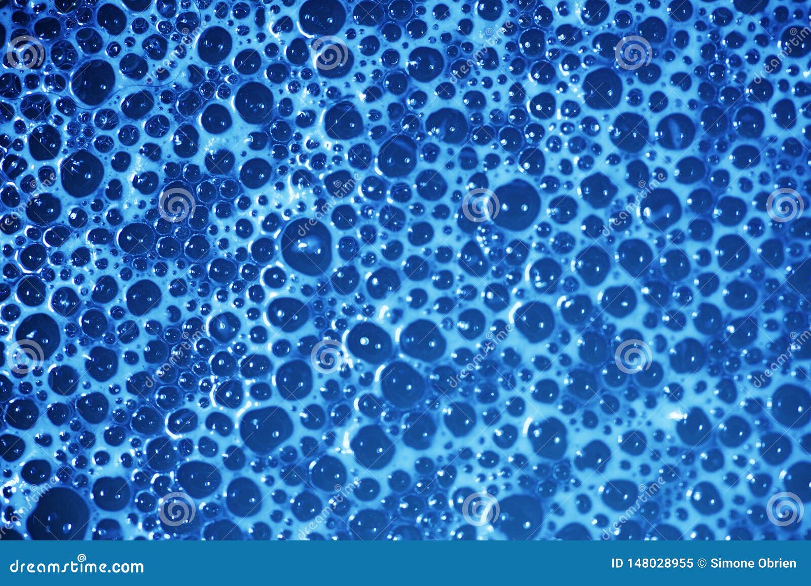Abstract Dark Blue Bubbles Horizontal Stock Image - Image of hygiene ...