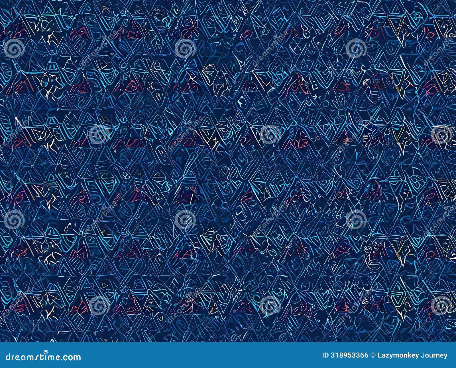 Abstract Dark Blue Color Scheme Pattern Design Stock Illustration ...