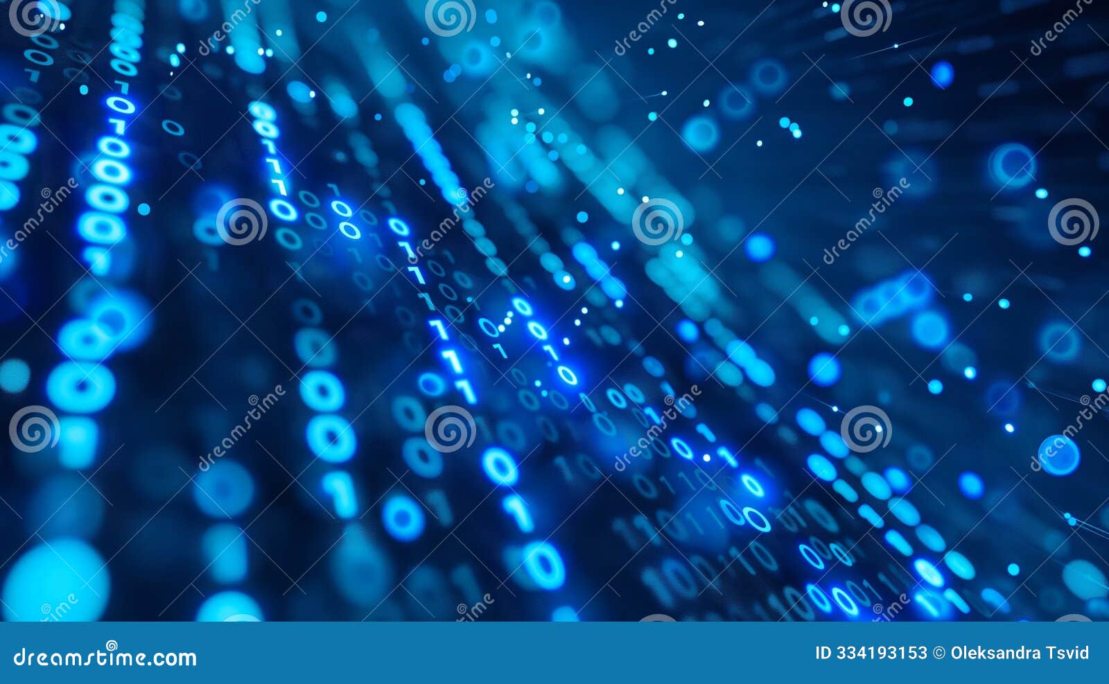 Abstract Dark Blue Digital Background. Big Data Digital Code Stock Image - Image of background ...