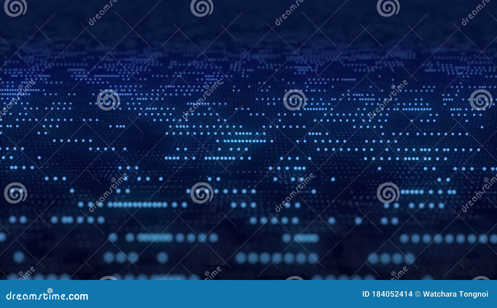 Abstract Dark Blue Digital Grid Data Communication Technology ...
