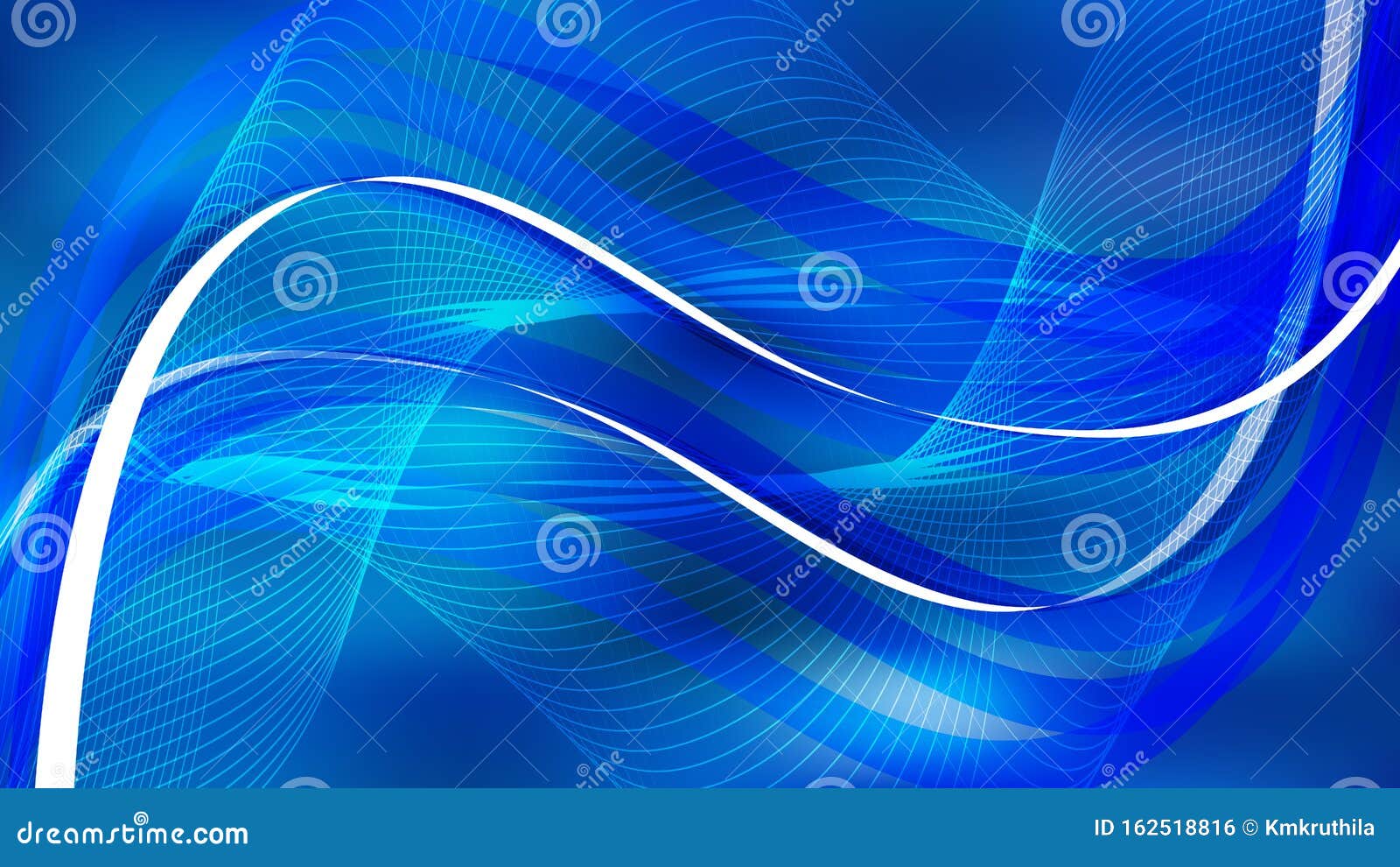 Abstract Dark Blue Flow Curves Background Vector Image Stock Vector ...