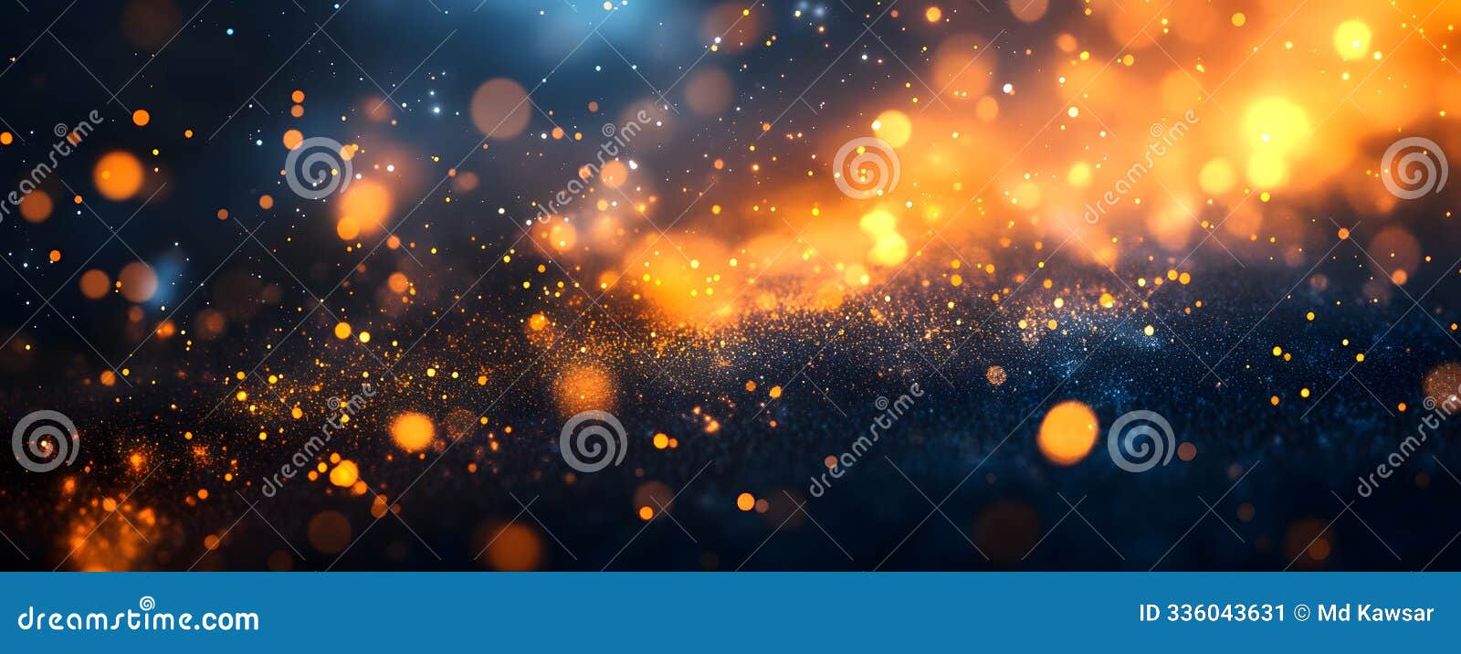 Abstract Dark Blue Gradient Background with Orange Light Stock ...