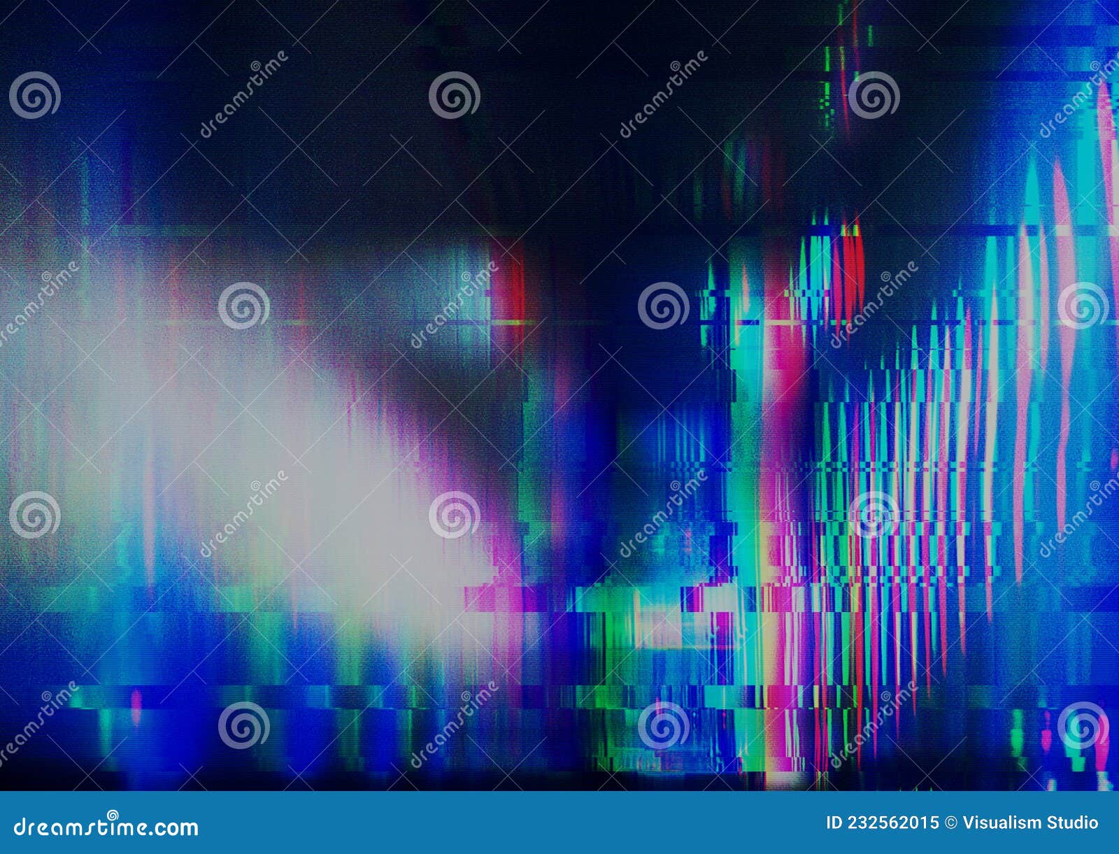 Abstract Dark Blue and Gray Unique Line Holographic Glitch Digital ...