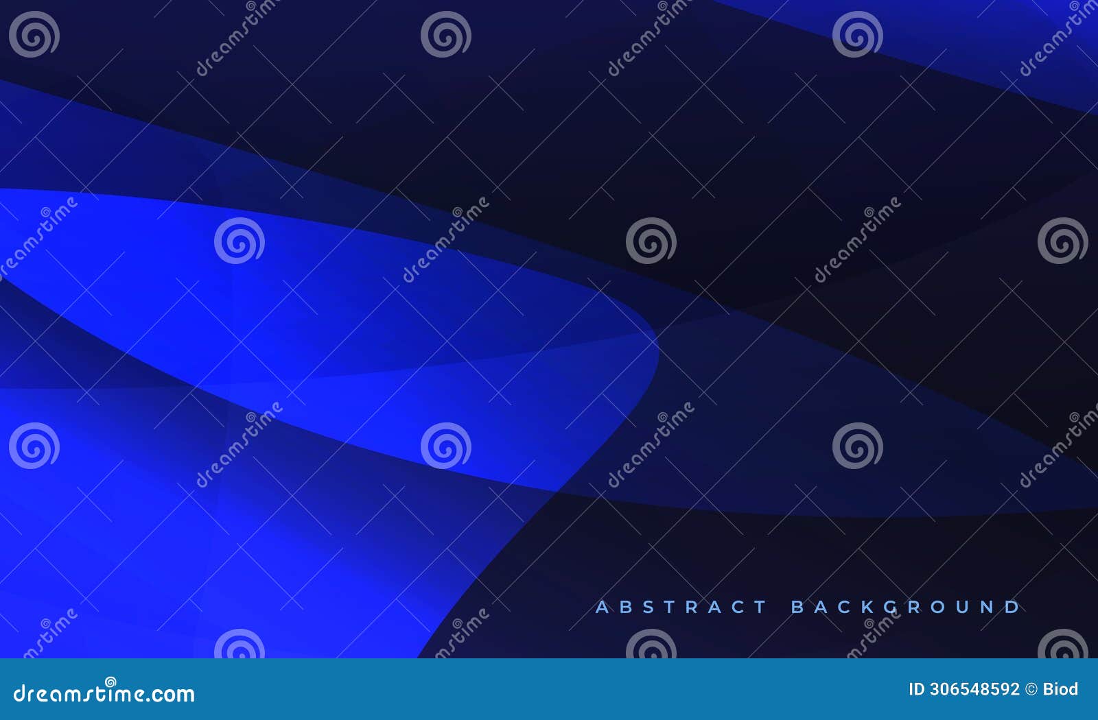 Abstract Dark Blue Minimal Background with Dynamic Wave Shapes Stock ...