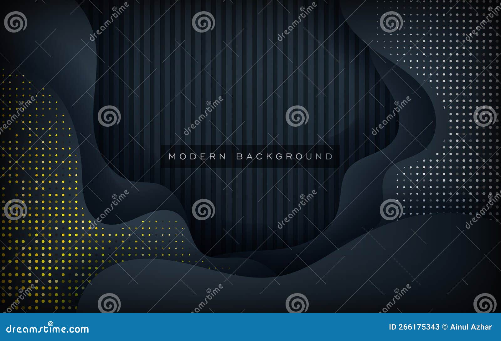 Abstract Dark Blue Navy Gradient Wavy Overlap Layers with Glitters Dots ...