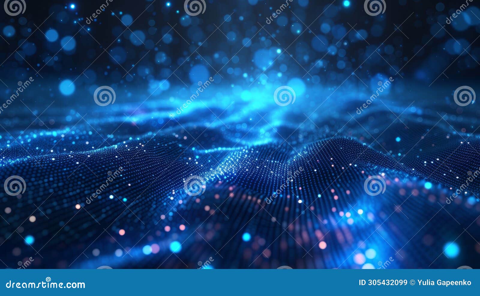 Abstract Dark Blue and Neon Technology Background Stock Image - Image ...