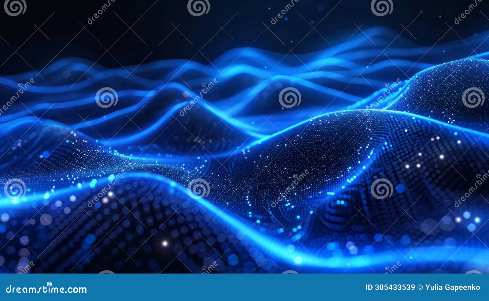 Abstract Dark Blue and Neon Technology Background Stock Image - Image ...