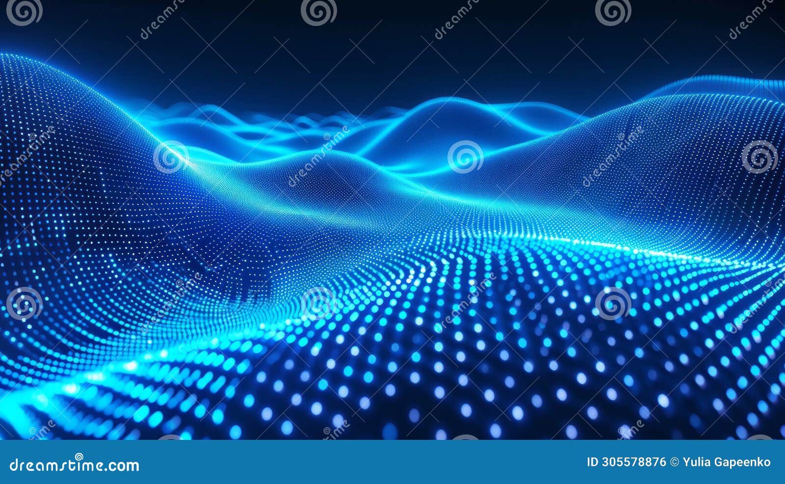 Abstract Dark Blue and Neon Technology Background Stock Photo - Image ...
