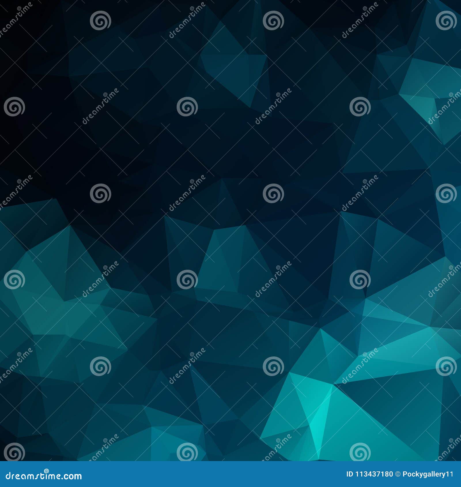 Abstract dark blue polygon stock illustration. Illustration of crystal ...