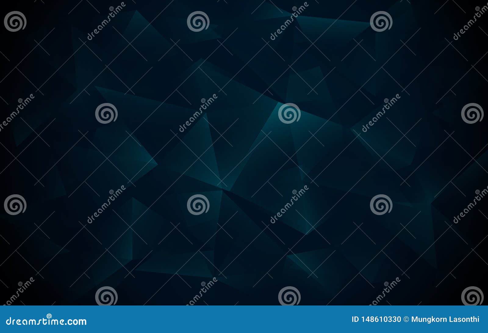 Abstract Dark Blue Polygonal, Geometric, Triangle and Crystal ...