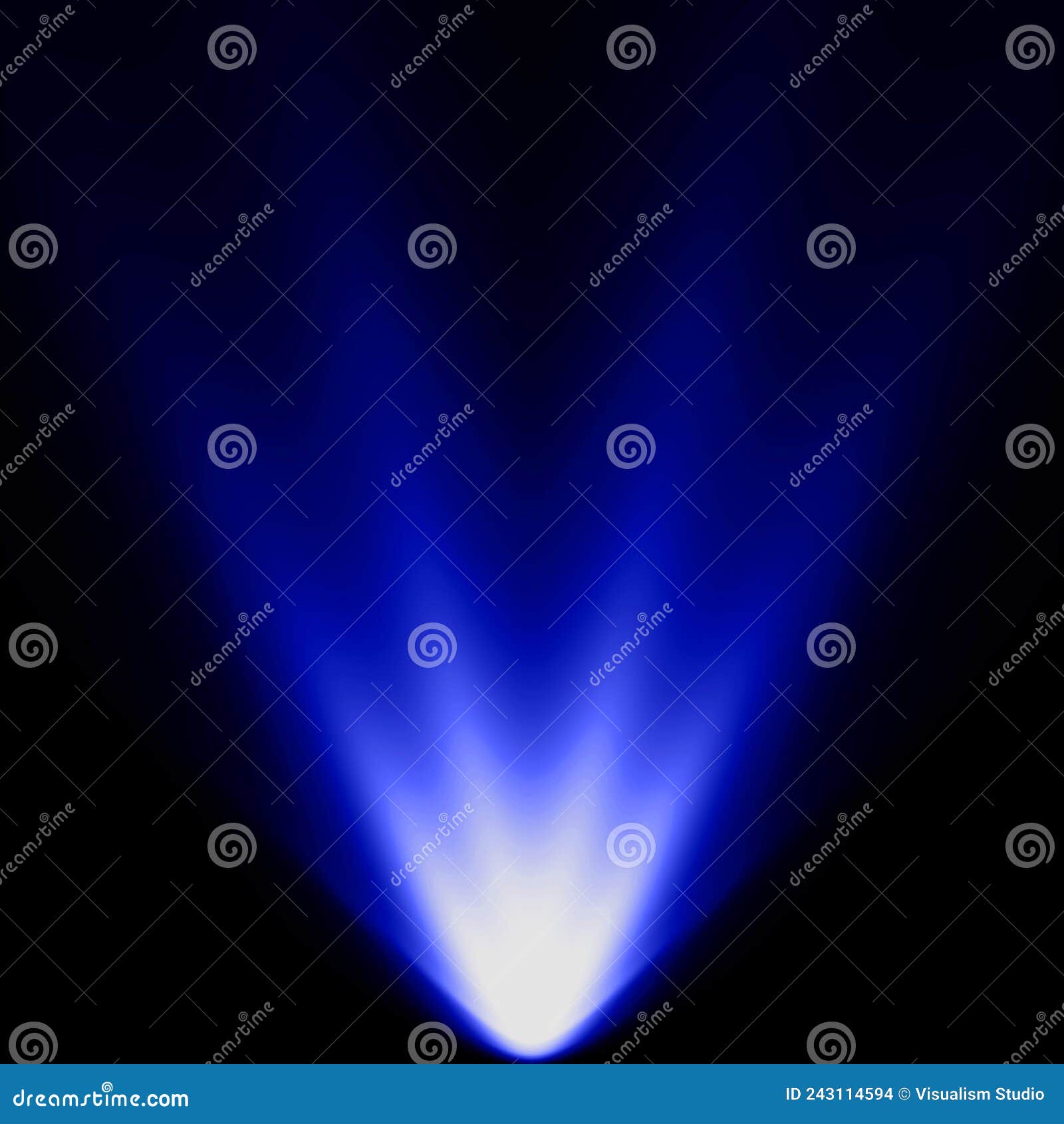 Abstract Dark Blue Spotlight Warm Ray Light Effect Overlay Realistic ...