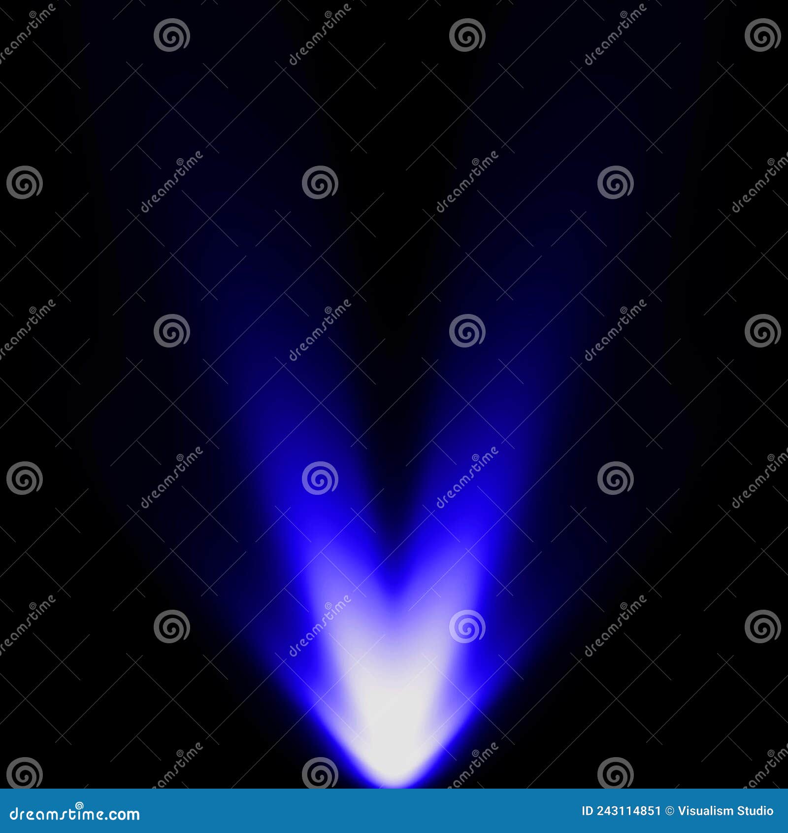 Abstract Dark Blue Spotlight Warm Ray Light Effect Overlay Realistic ...