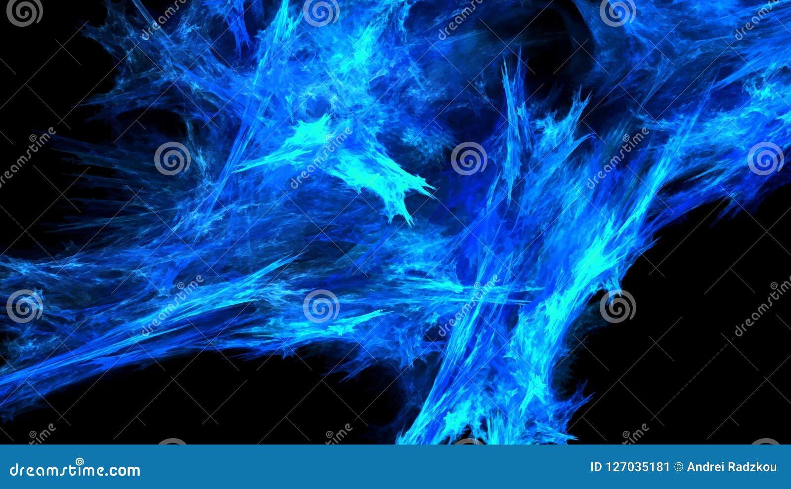 Dark Blue Supernatural Backgroond. Vector Graphics Stock Vector ...