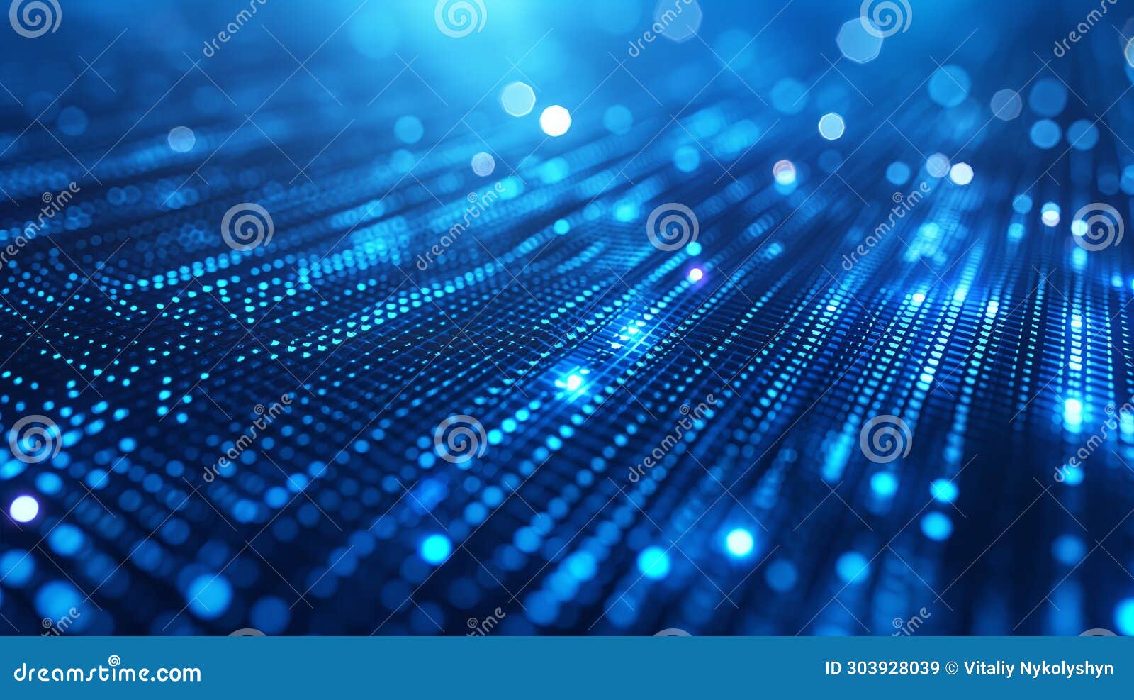 Technologic Background With Representation Of Binary Code. Animation ...