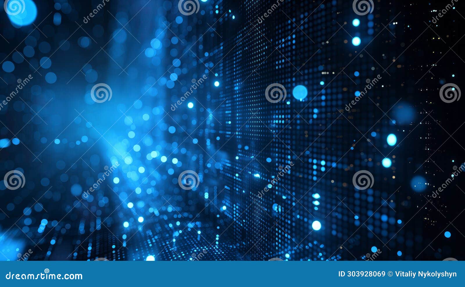 Technologic Background With Representation Of Binary Code Animation Binary Digits 1 And 0 In