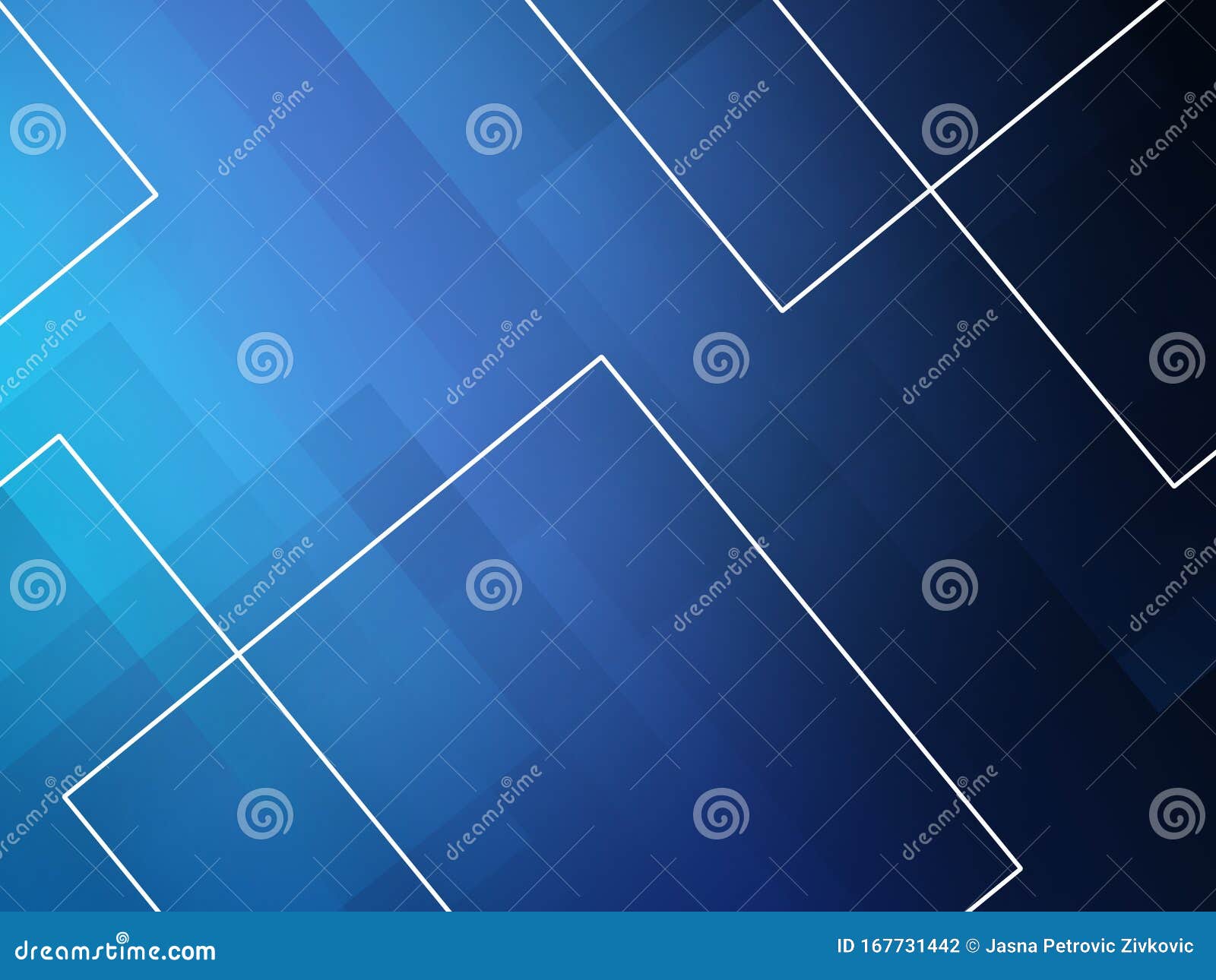 Abstract Dark Blue Technology Geometric Background Stock Illustration ...