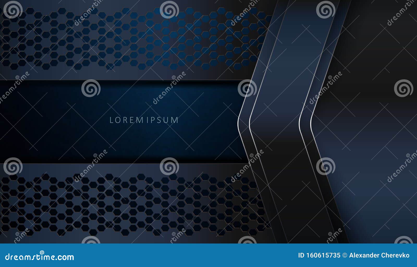 Abstract Dark Blue Texture Background with Curly Frames and Arrow Stock ...