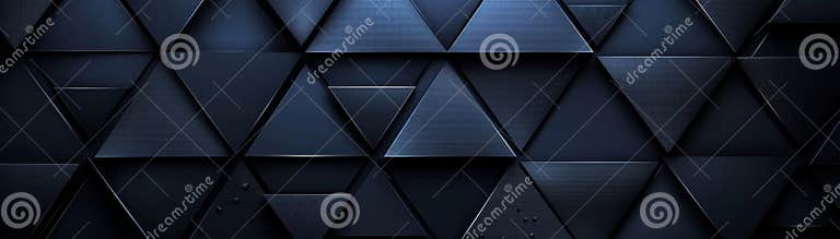 Abstract Dark Blue Triangle Pattern Background Stock Illustration - Illustration of pattern ...