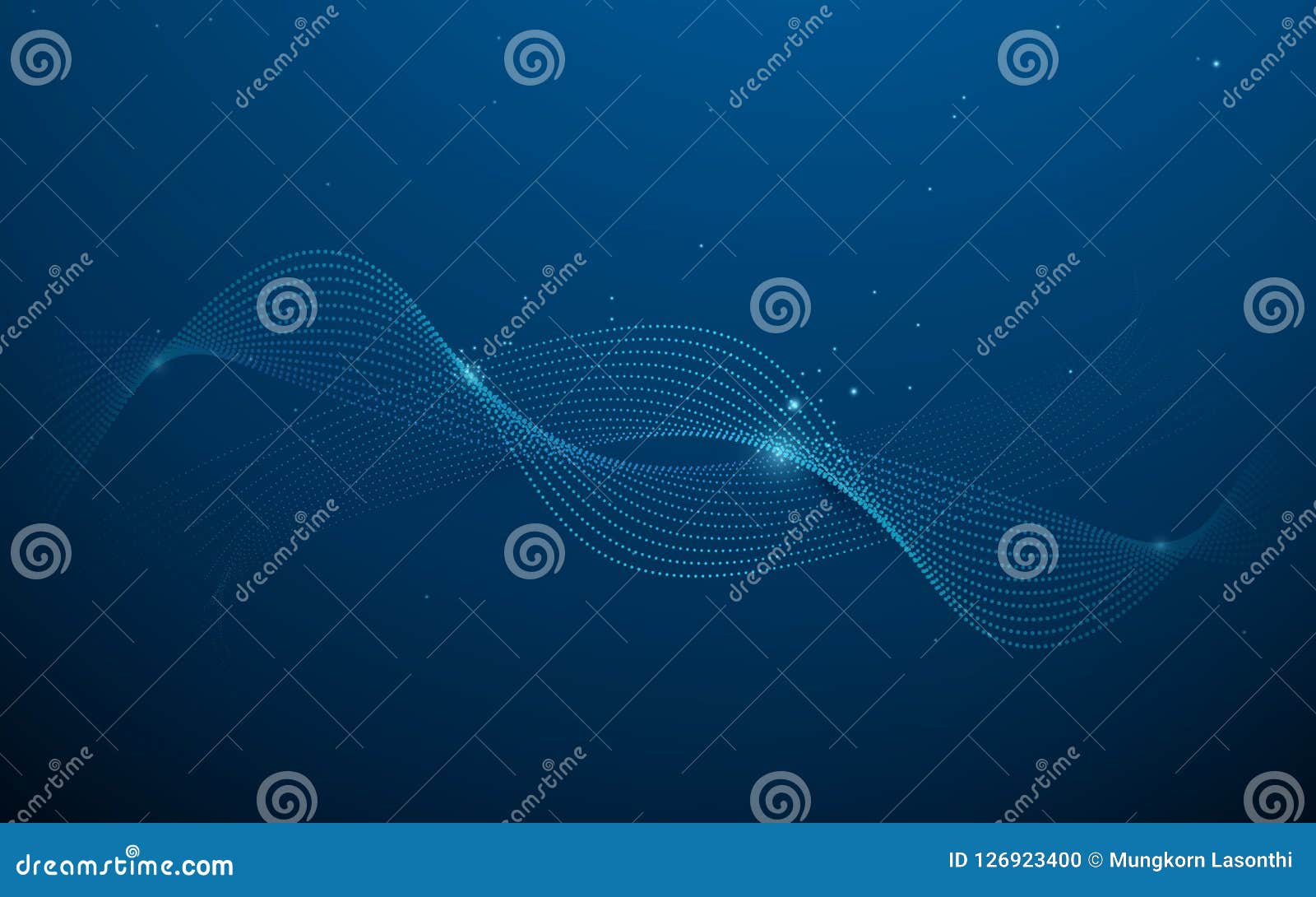 Abstract Dark Blue Wave Background Stock Vector - Illustration of ...