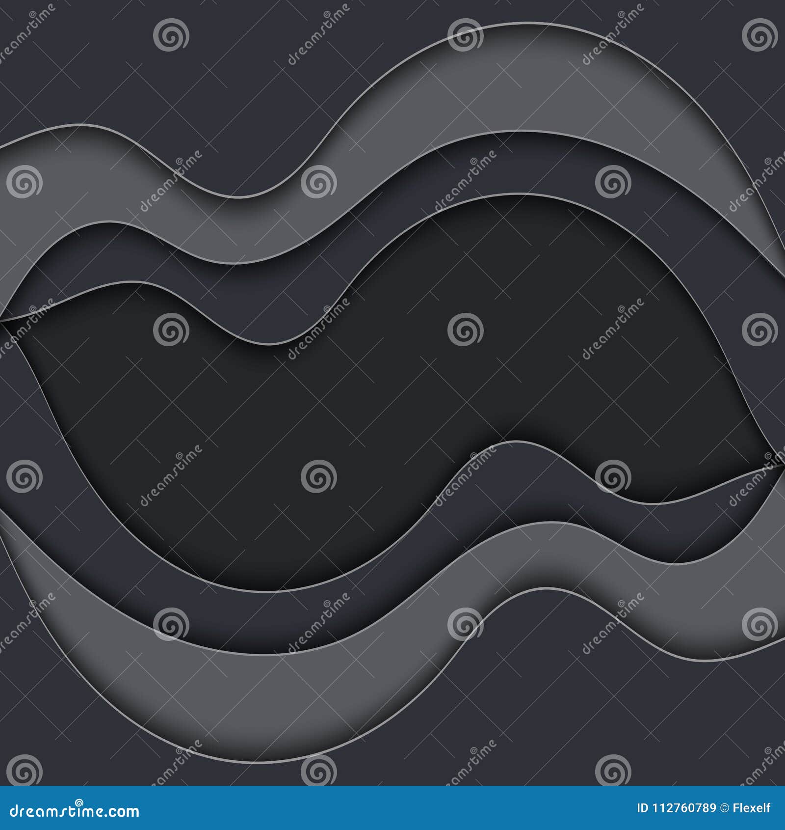 Abstract Dark Blue Wavy Background. Stock Vector - Illustration of line ...
