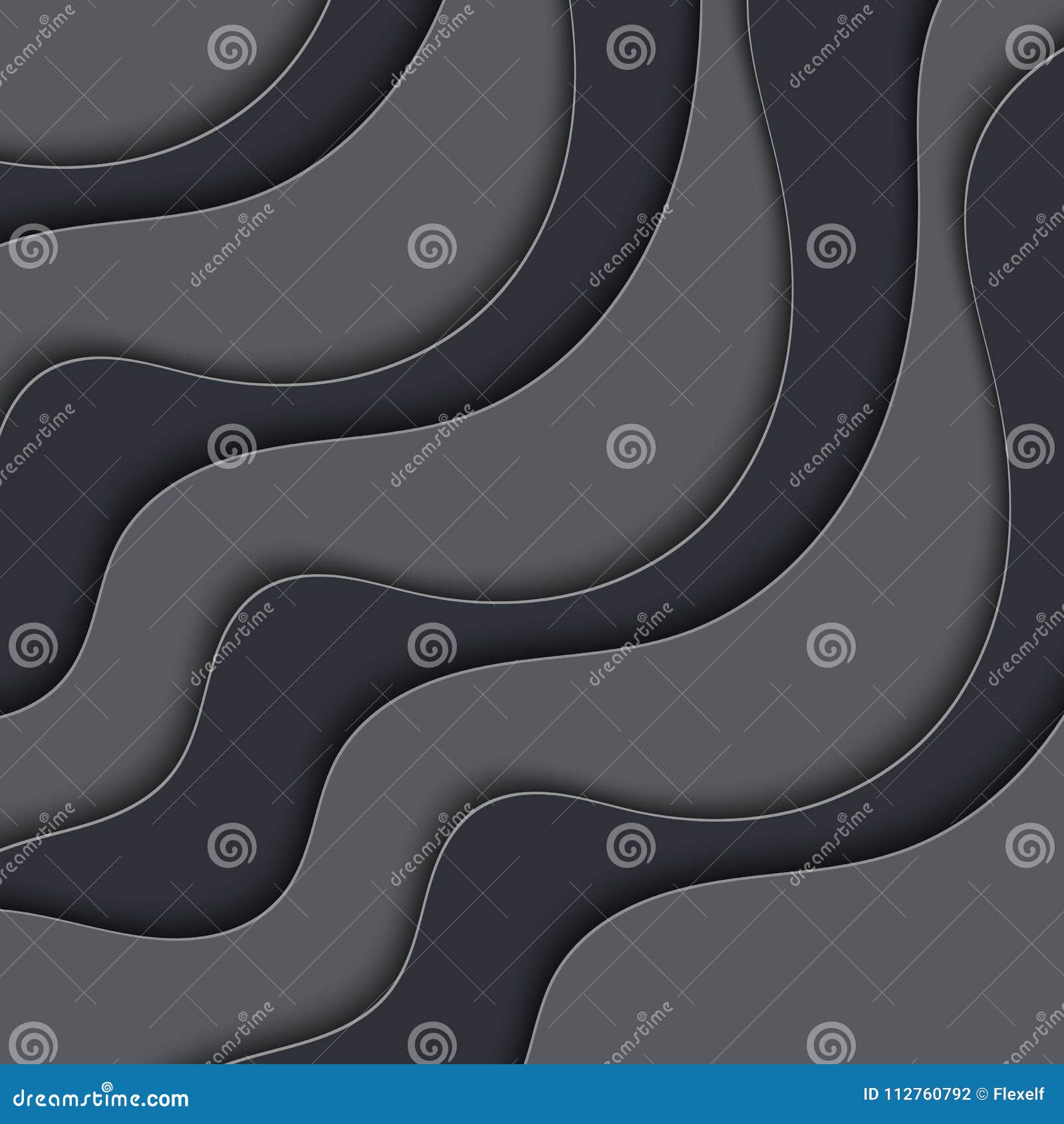 Abstract Dark Blue Wavy Background. Stock Vector - Illustration of blue ...