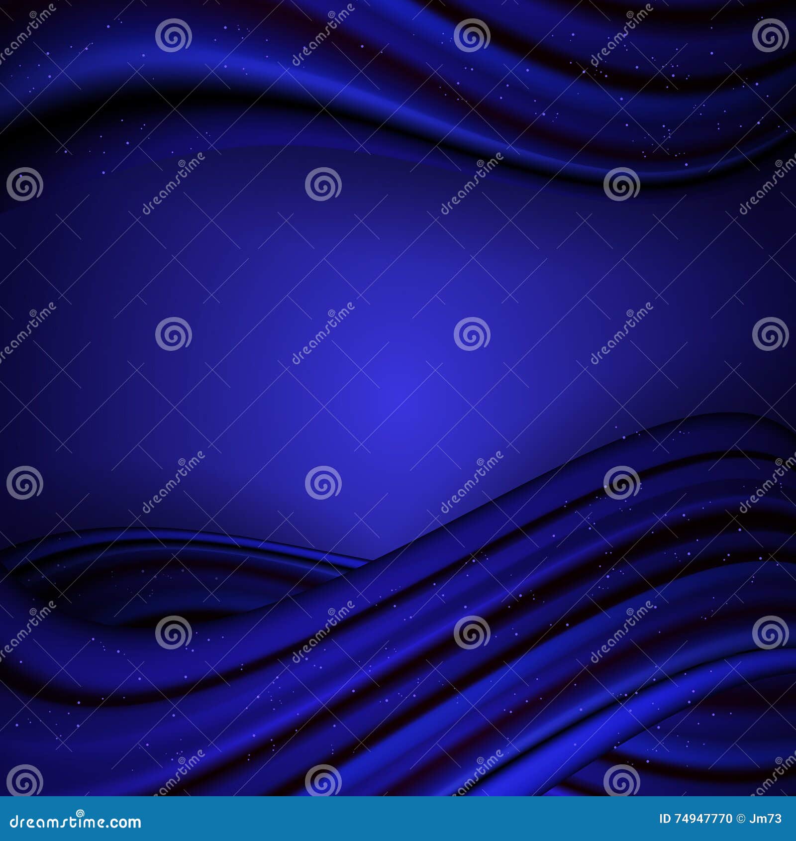 Abstract Dark Blue Wavy Background with Copy Space Stock Vector ...