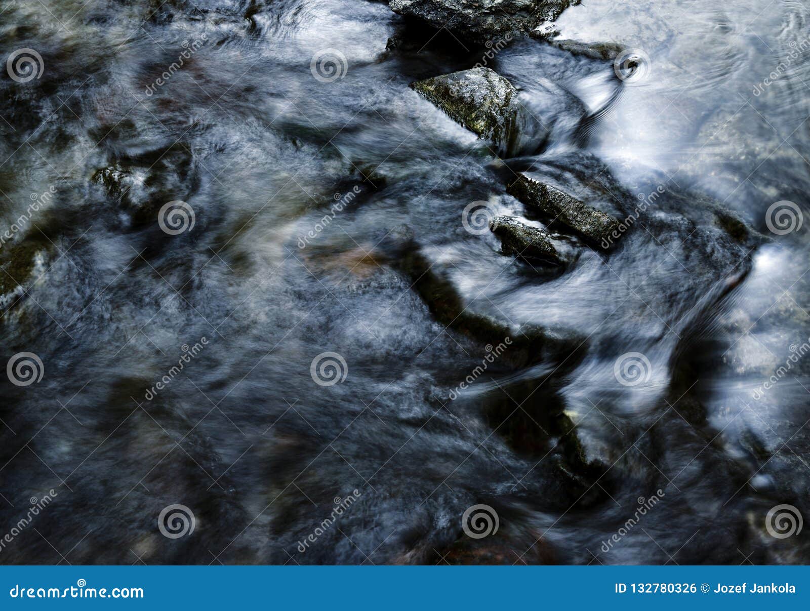 Abstract Dark Blue Wild River Rapids Stock Photo - Image of rapids ...