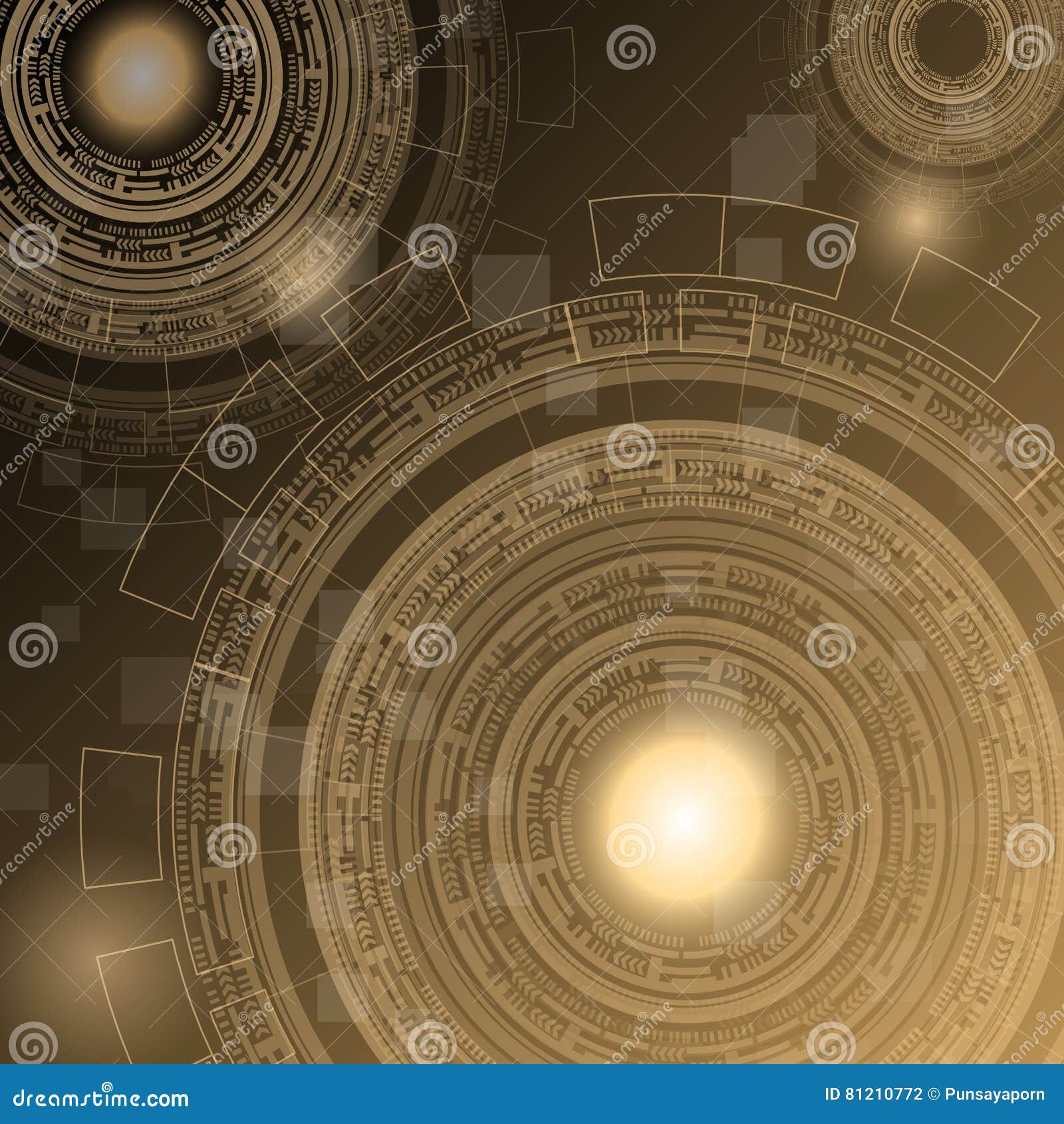 Abstract Dark Brown Technology Futuristic Background Stock Vector ...