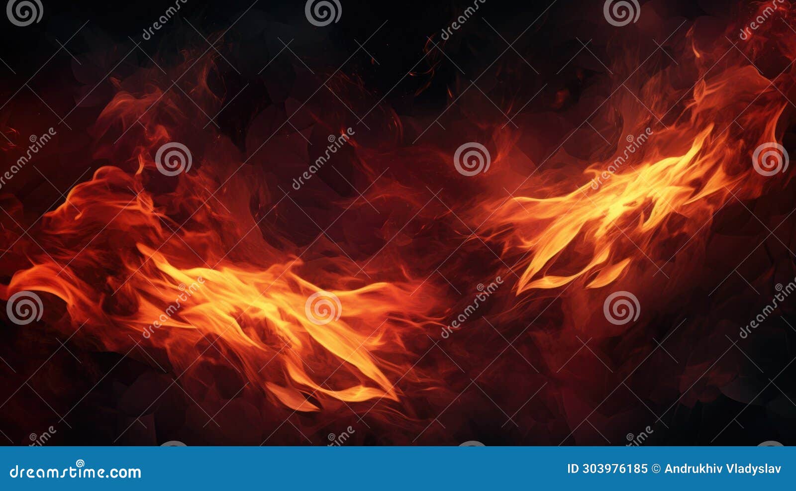 Dark Fire Vector Illustration | CartoonDealer.com #60144052