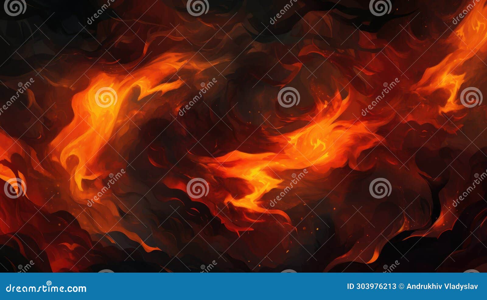 Dark Fire Vector Illustration | CartoonDealer.com #60144052