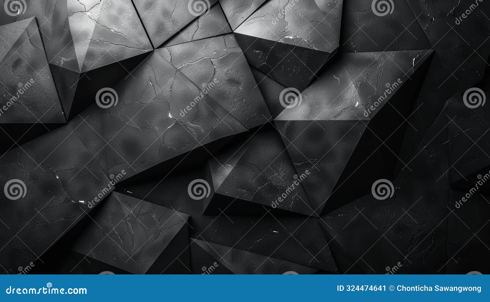 Abstract Dark Geometric Background Featuring Angular, Textured ...