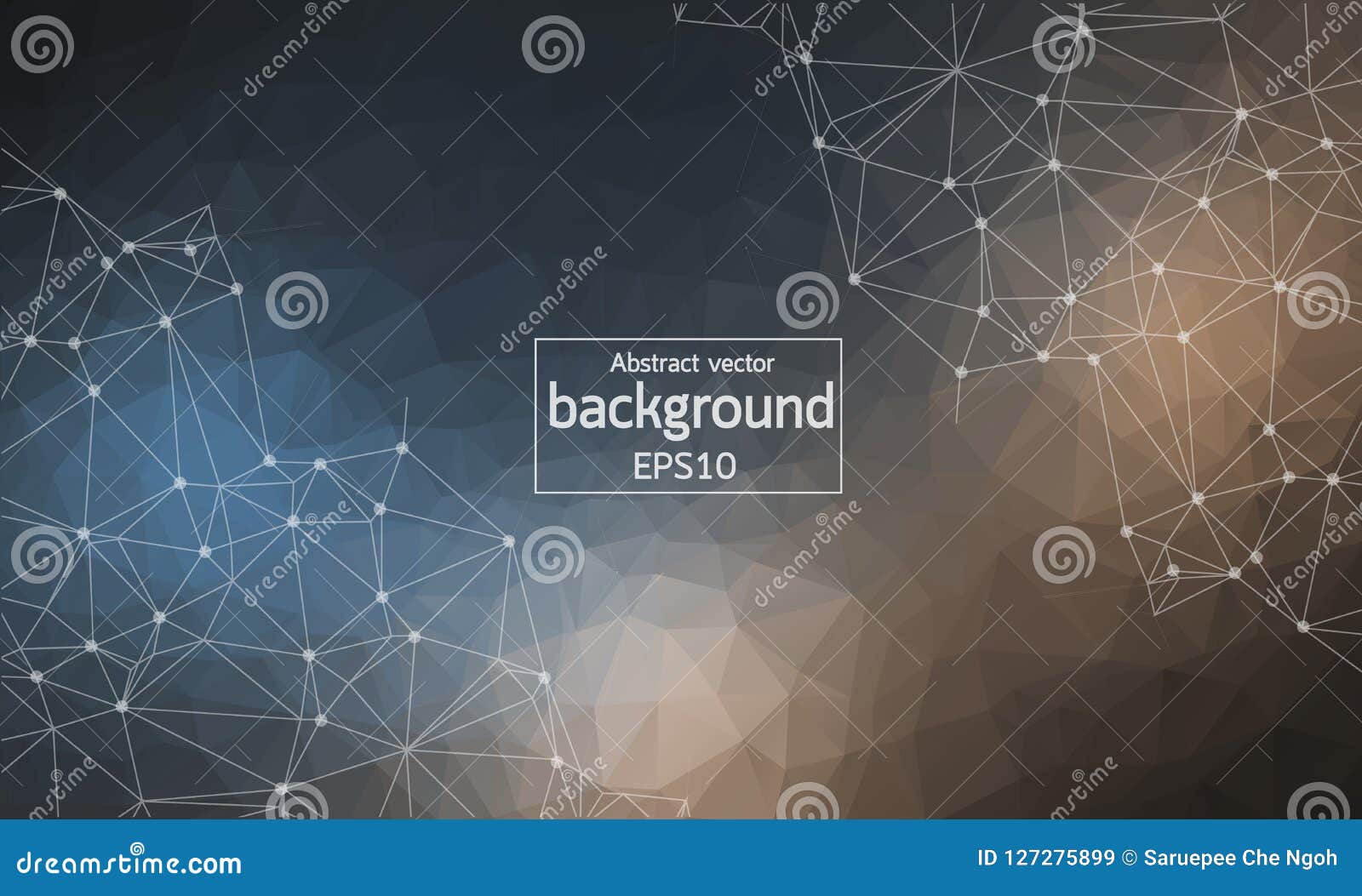 Abstract Dark Geometric Polygonal Background Molecule And Communication ...