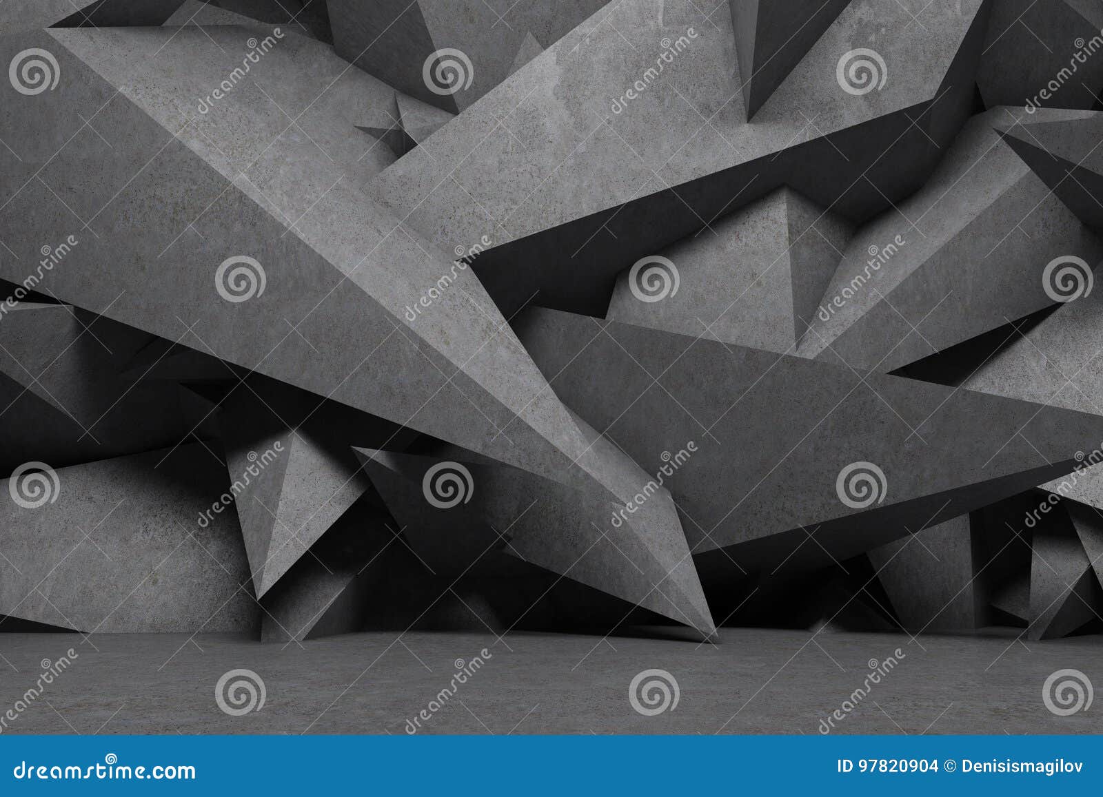 Abstract Dark Gray Spikes Interior Stock Illustration - Illustration of ...