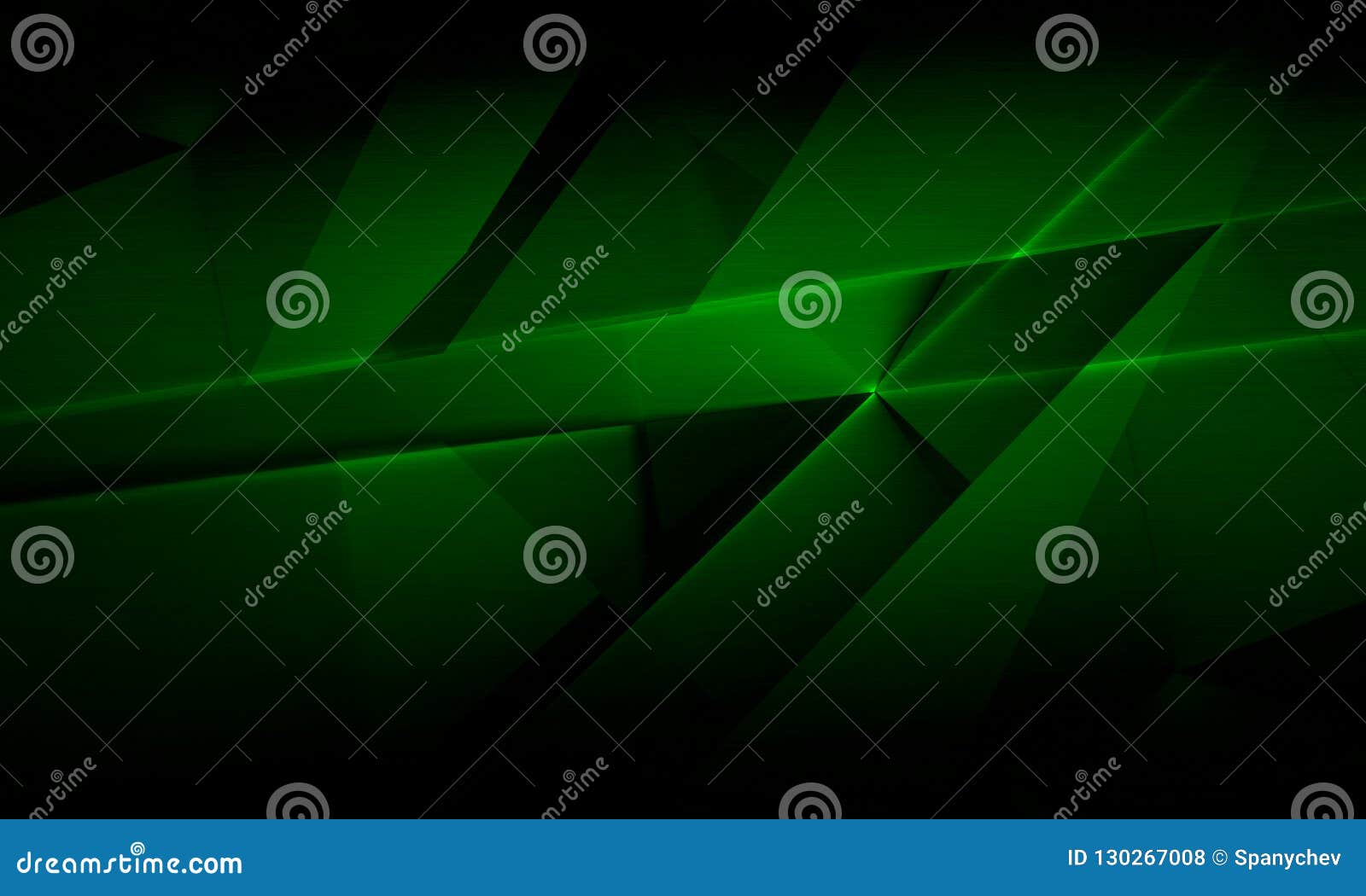 Abstract Dark Green Background, Polygonal Brushed Texture Stock ...