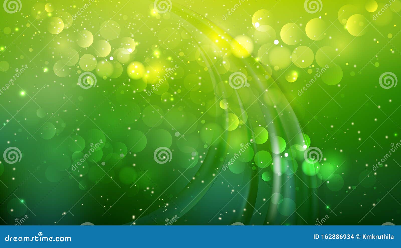 Abstract Dark Green Defocused Lights Background Image Stock Vector ...
