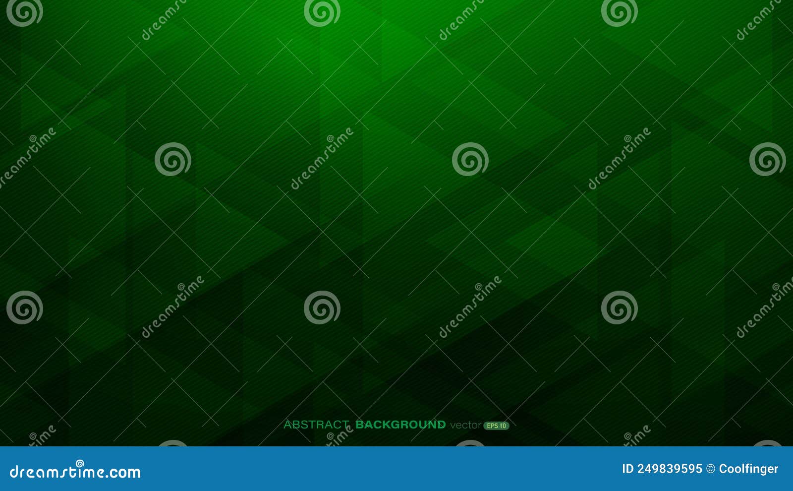 Abstract Dark Green Geometric Background. Composition of Triangle Shape ...