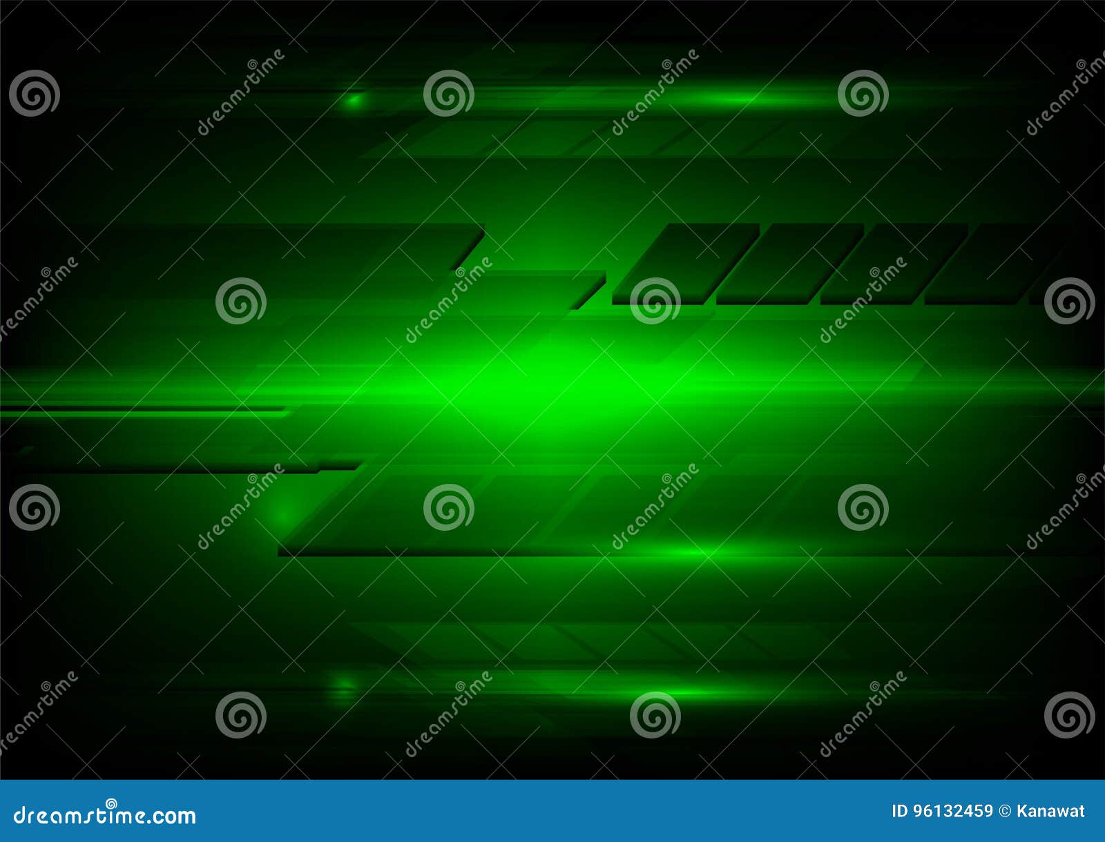 Abstract Dark Green and Light Technology Design. Vector Backdrop Stock ...
