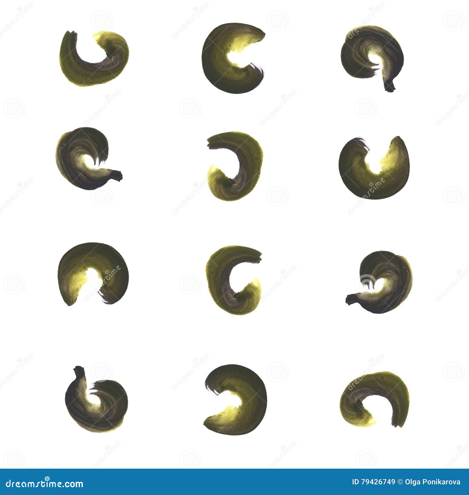 Abstract Dark Green Objects Stock Illustration - Illustration of object ...