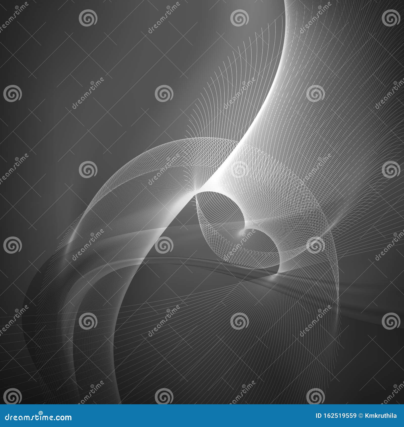 Abstract Dark Grey Flow Curves Background Vector Image Stock Vector ...