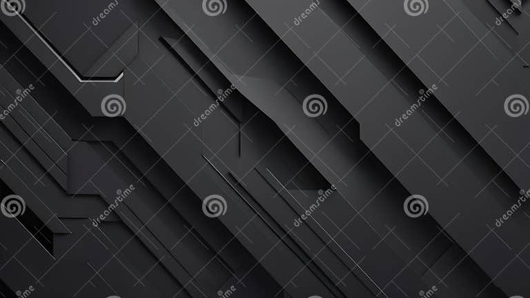Abstract Dark Grey Geometric Background with Sharp Lines Stock ...