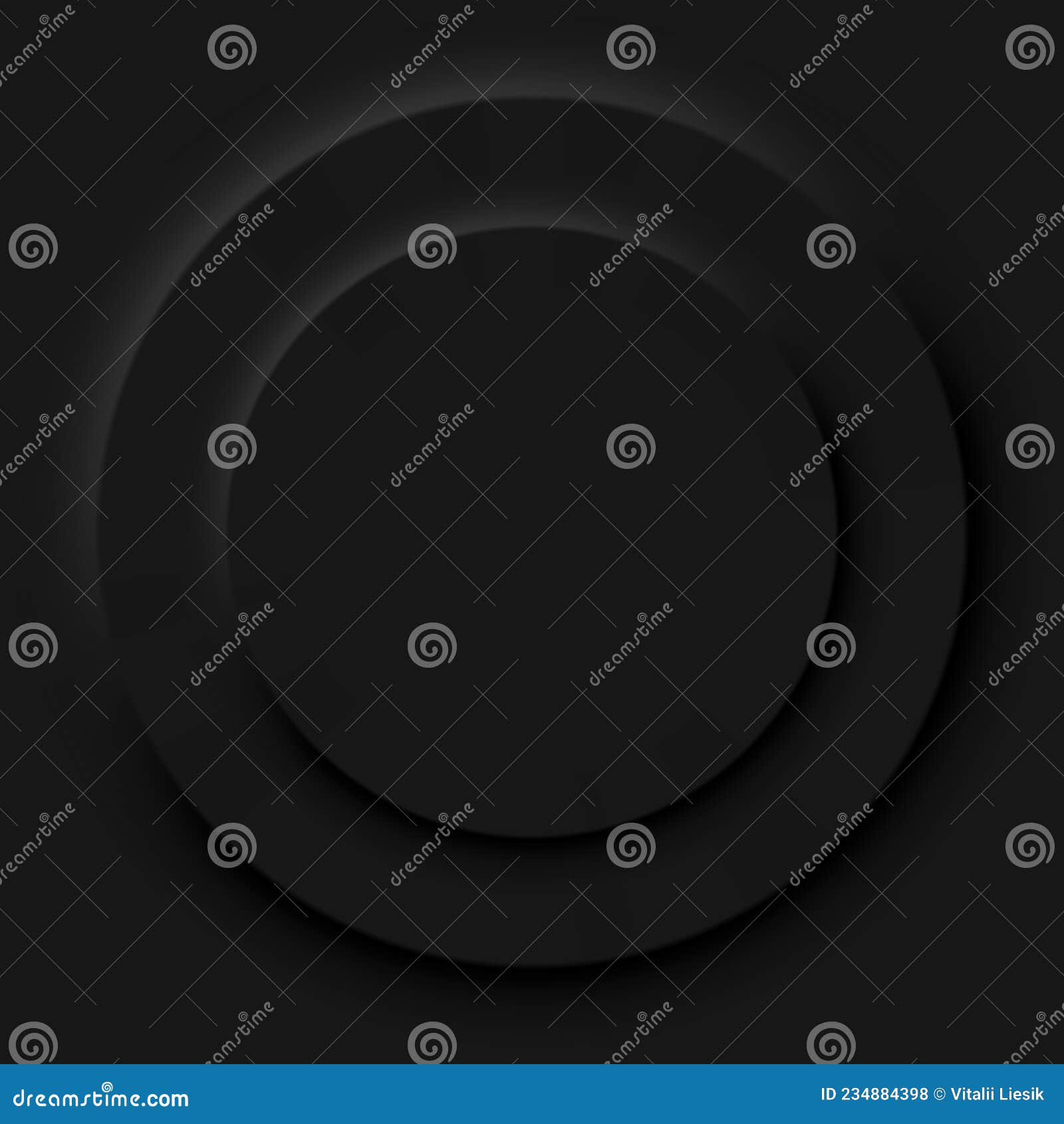 Abstract Dark Illustration in Neomorphic Style. Minimal Wallpaper ...