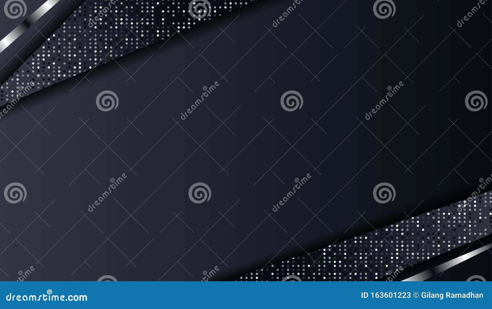 Abstract Dark Metallic Silver Frame Layout Design Background Template ...