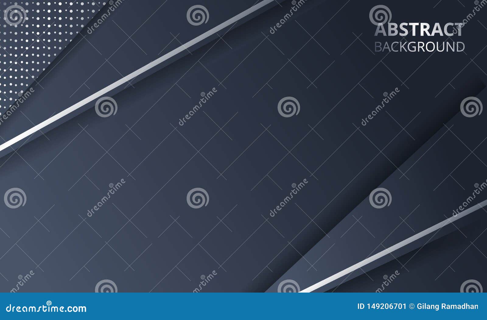 Abstract Dark Metallic Silver Frame Layout Tech Design Background ...