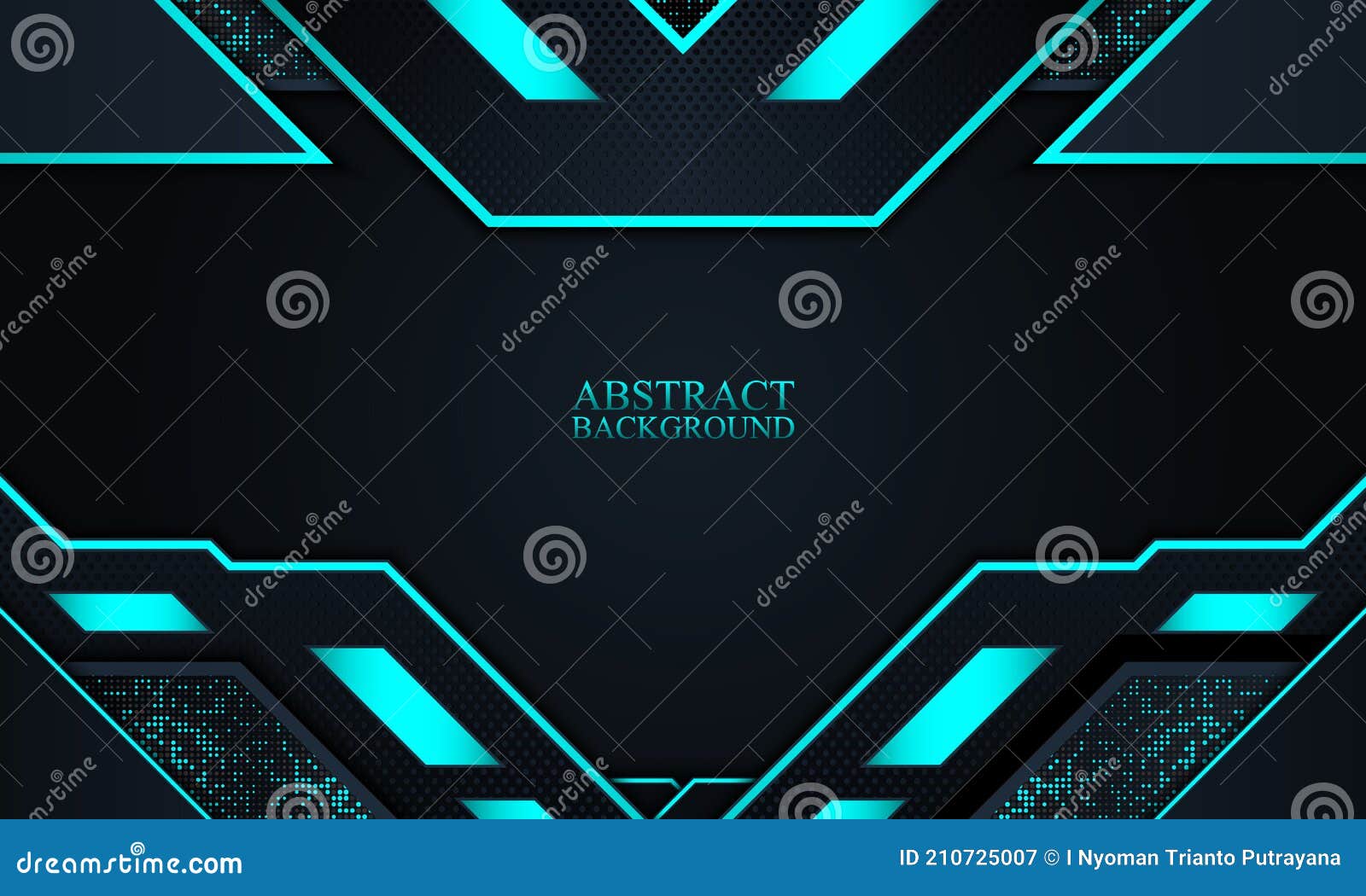 Abstract Dark Navy Technology Background with Blue Neon Light Stock ...