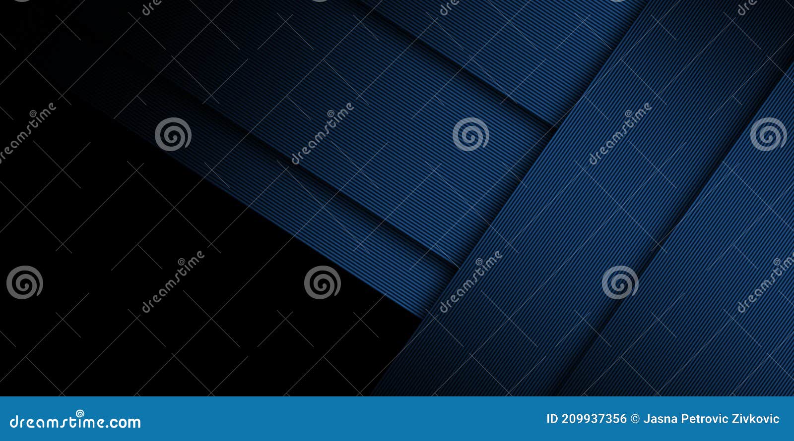 Abstract Dark Neon Blue Line Background Stock Illustration ...