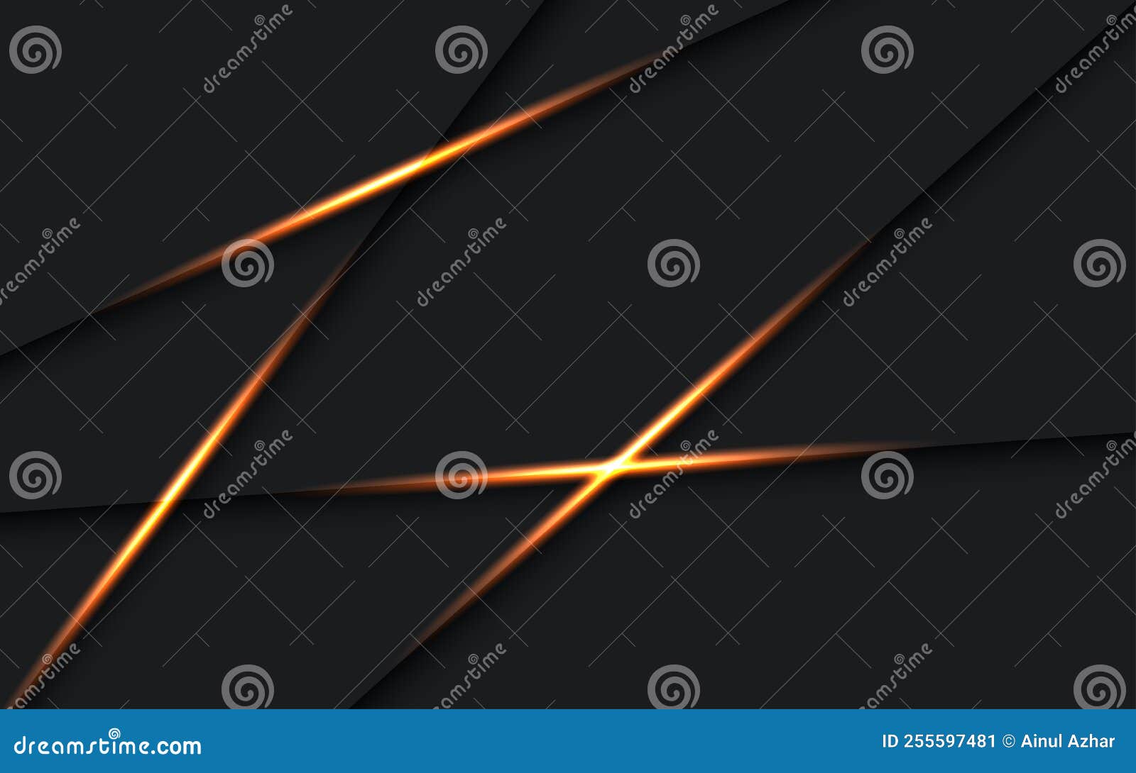Abstract Dark Orange Cross Light and Shadow Triangle Decoration ...