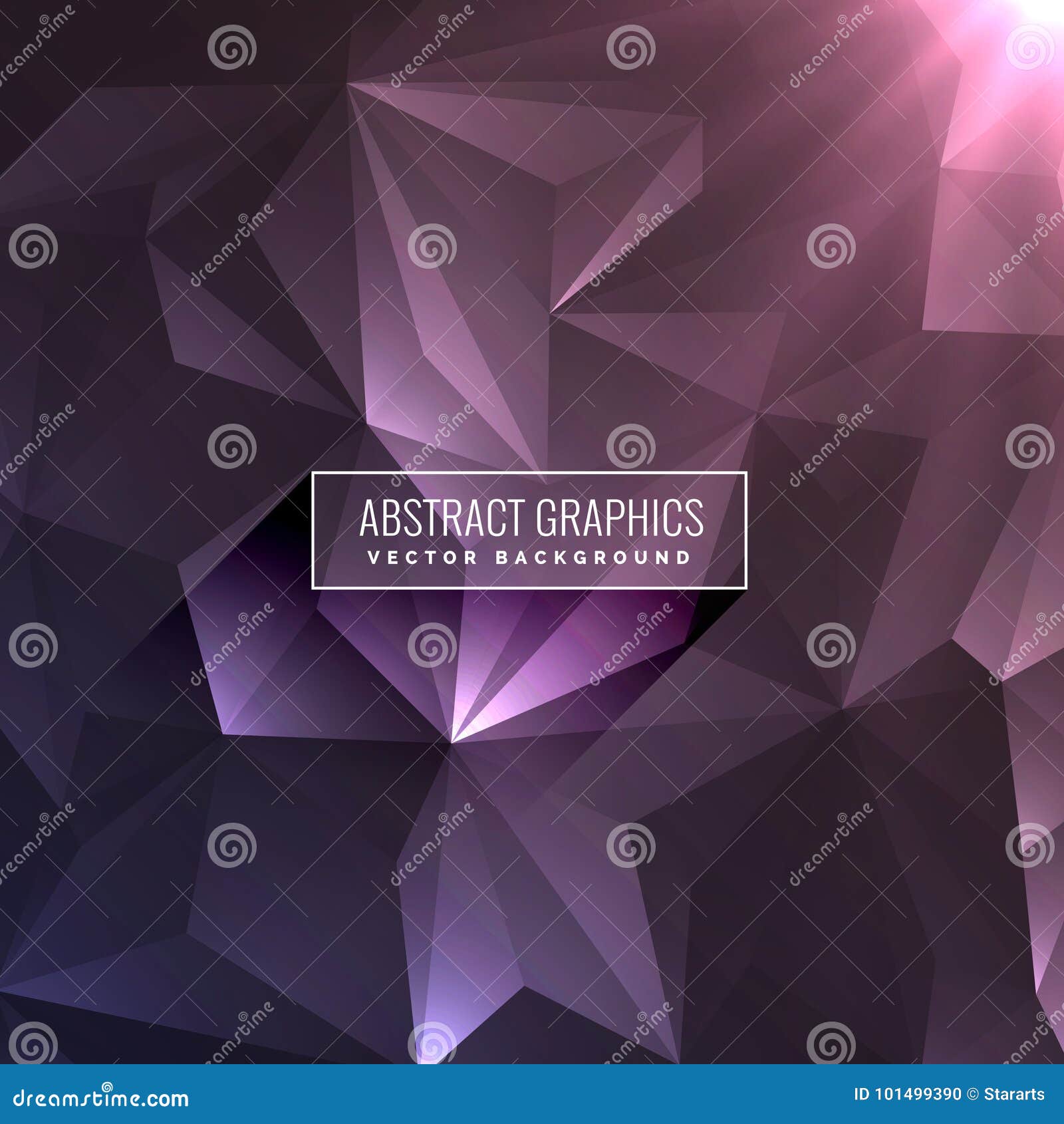 Abstract Dark Purple Background With Triangle Shapes Stock Vector ...